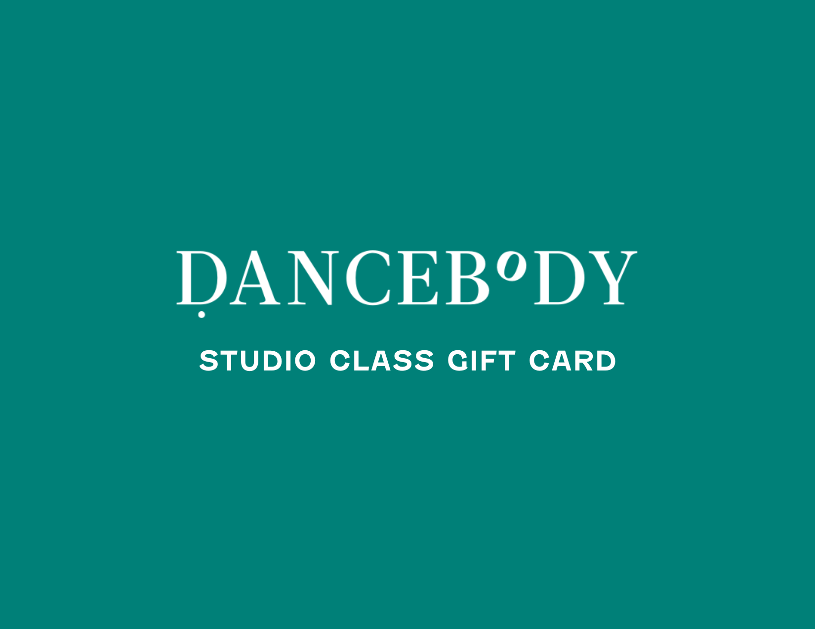 Studio Class Gift Card